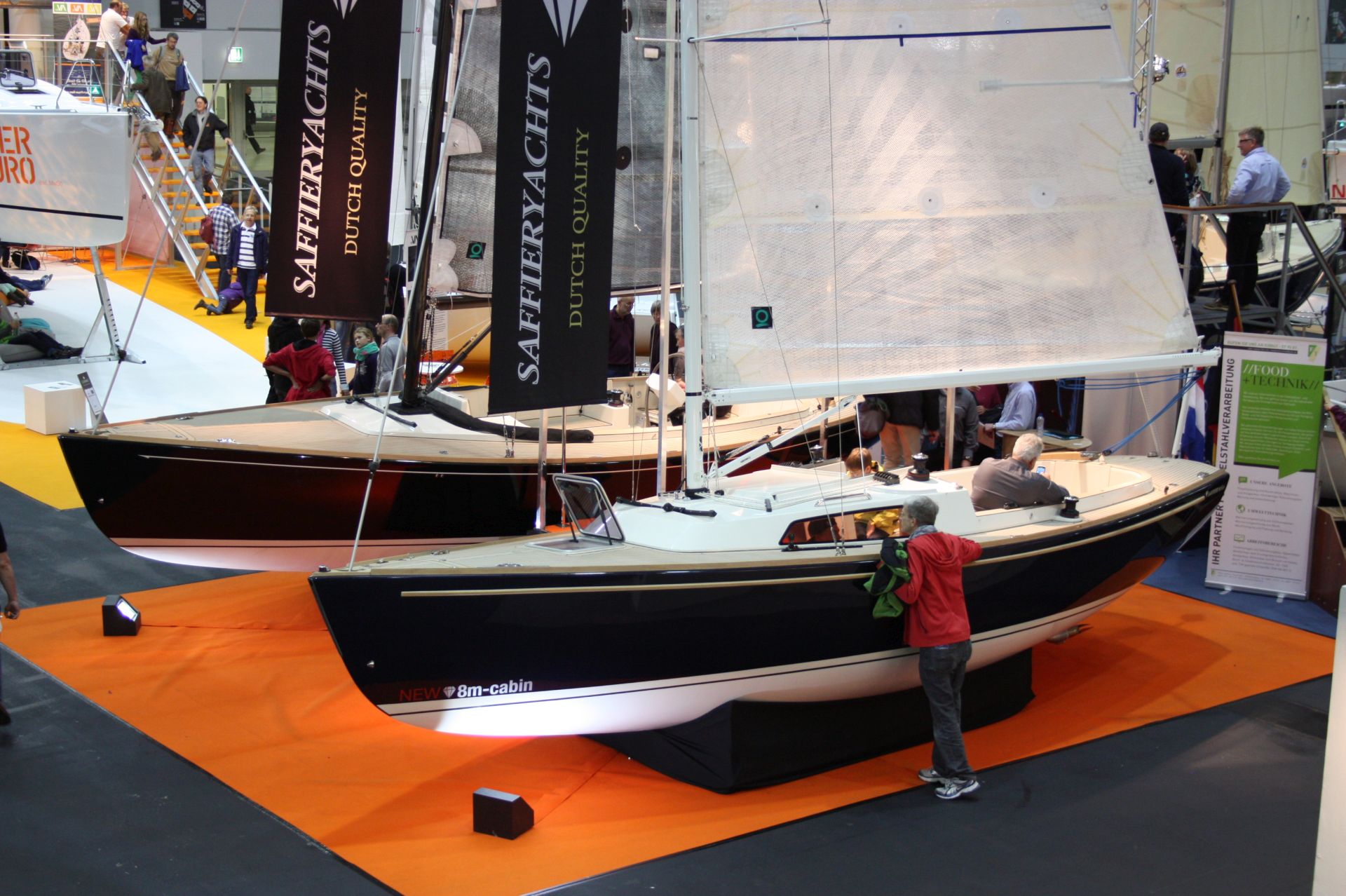 Vier Saffier Daysailer auf der hanseboot